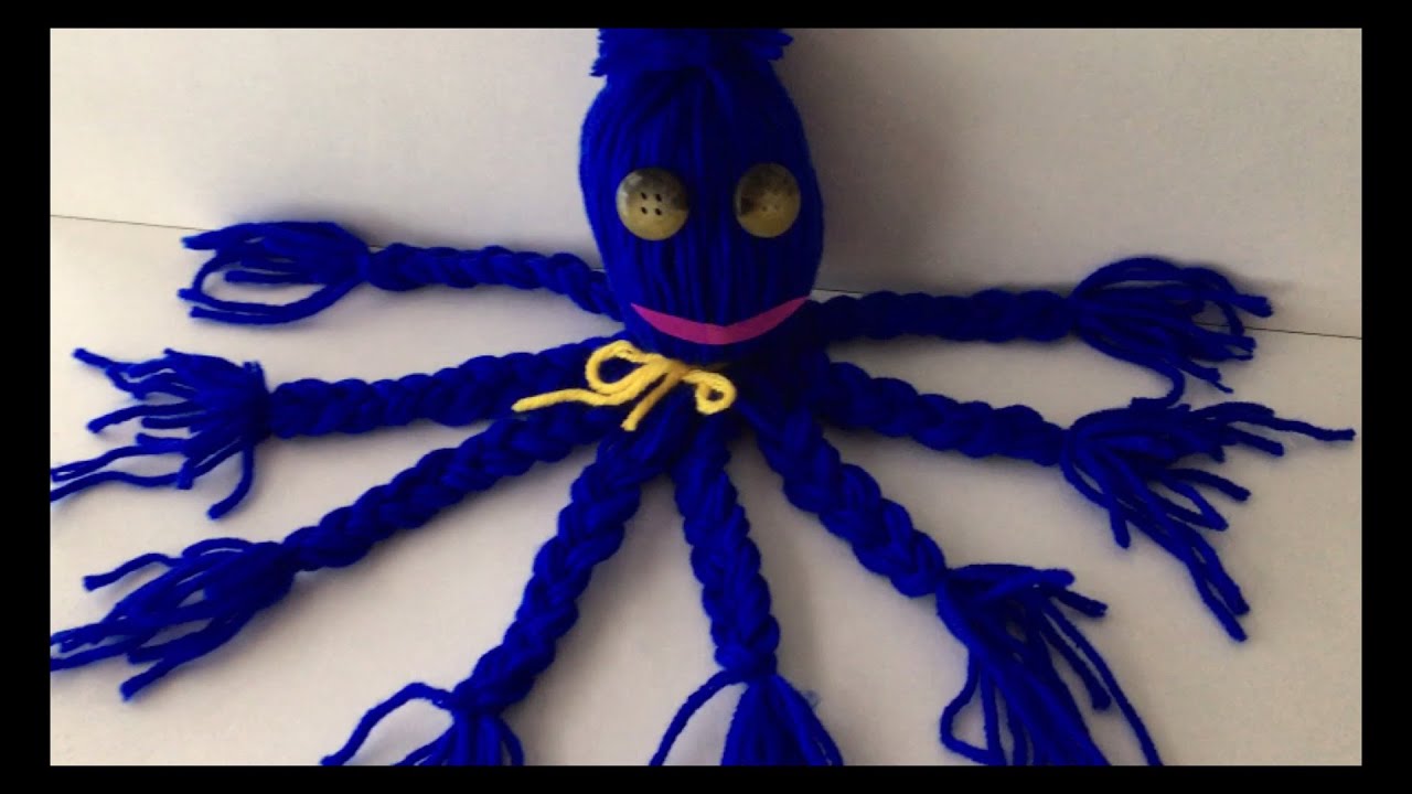 DIY Easy Yarn Octopus 🐙 momo - YouTube