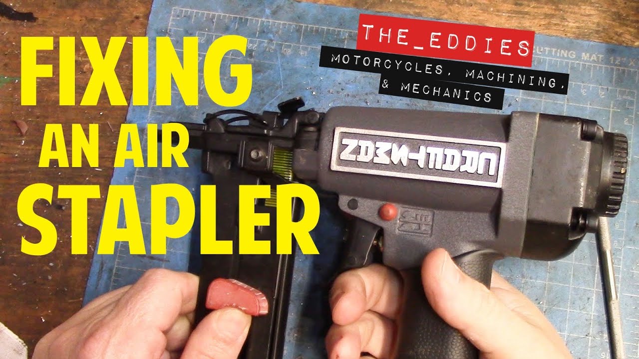 Replacing an air valve body on a Stapler, works on nailers as well ...