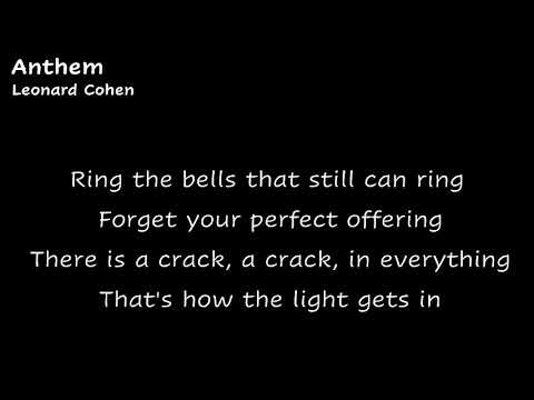 Leonard Cohen - Anthem - YouTube