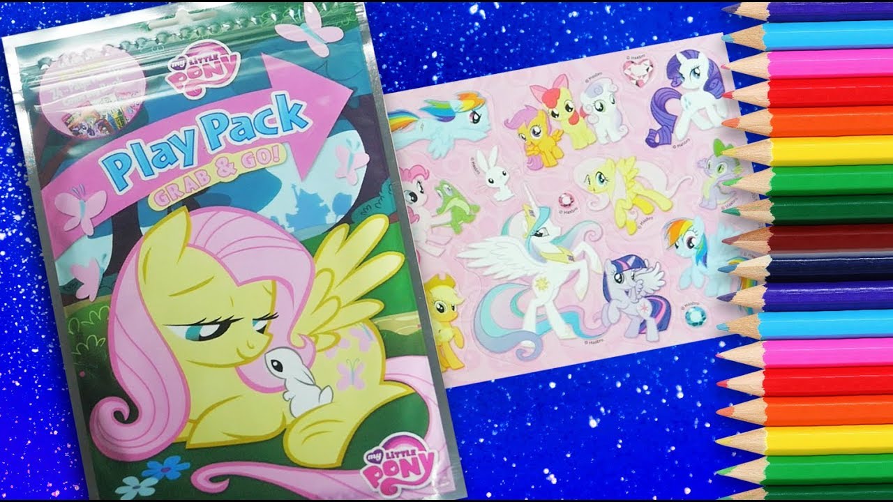 My little pony Activity book playpack MLP stickers coloring for kids ...