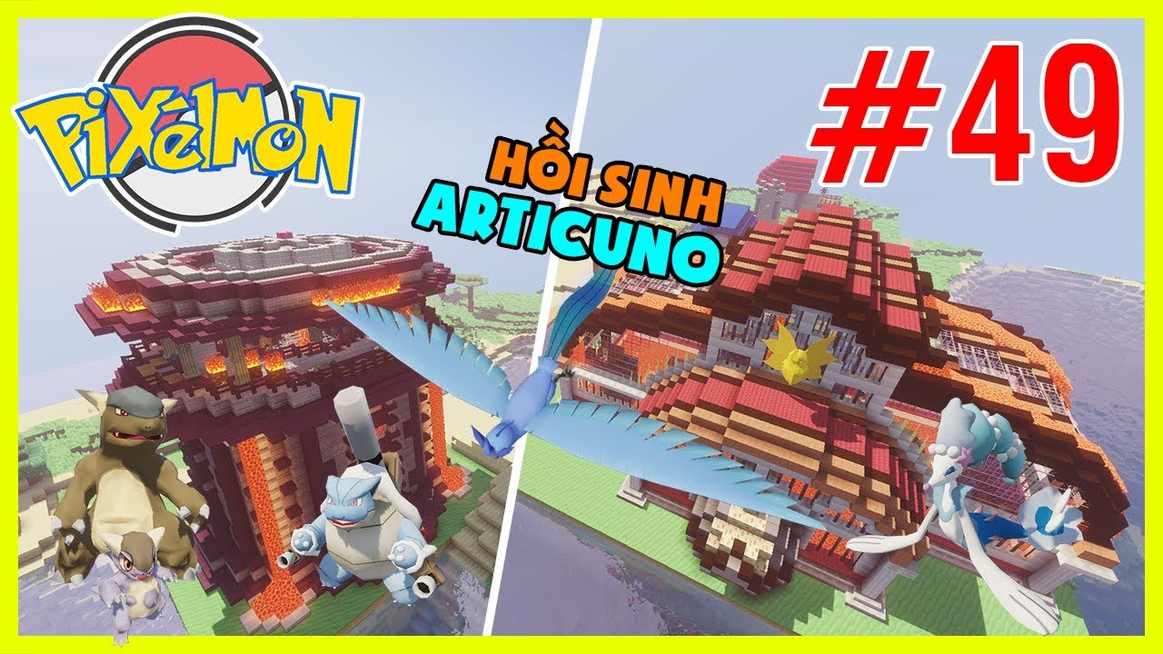 Pixelmon Reforged #49 : Triệu hồi ARTICUNO, Chinh phục 2 Hội Quán LỬA ...