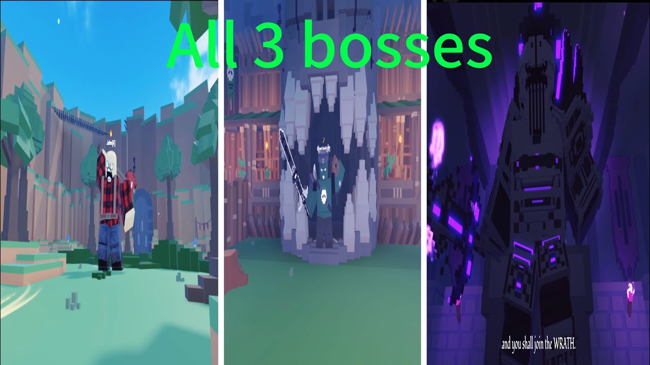 All 3 Boss Fights + Cutscenes in Pixel Blade (Roblox RPG) - YouTube