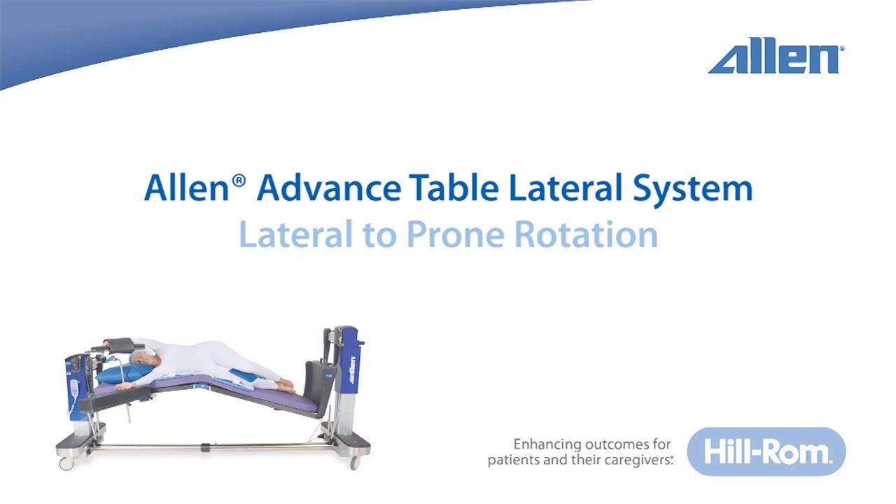 Allen Medical | L2P™ Platform Technique Video | Lateral to Prone ...