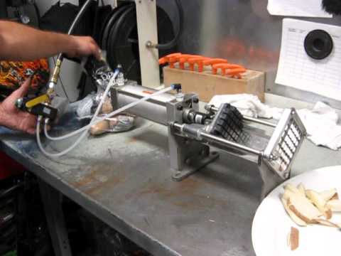 Pneumatic French Fry Press - YouTube