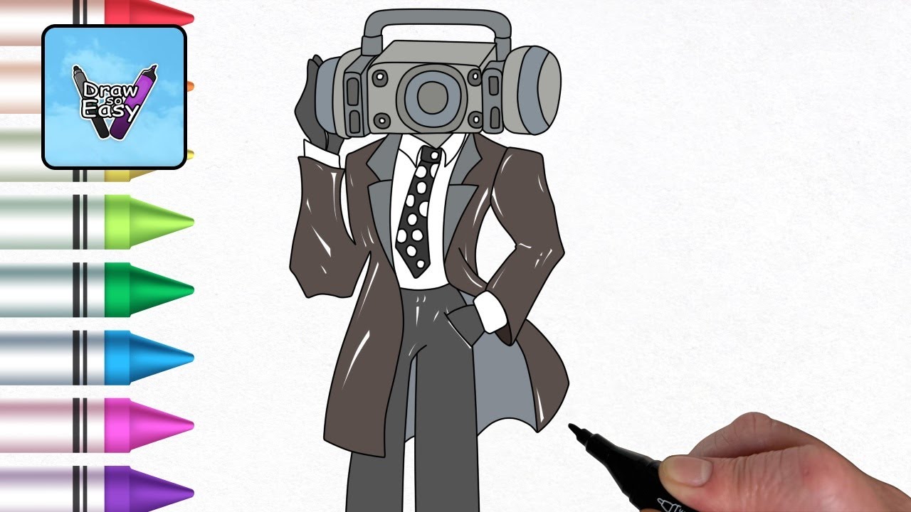 How to draw Speakerman | Skibidi Toilet Step by Step - YouTube