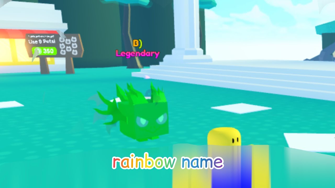 How to get a rainbow name on your pet’s name (Roblox Pet Sim X) - YouTube