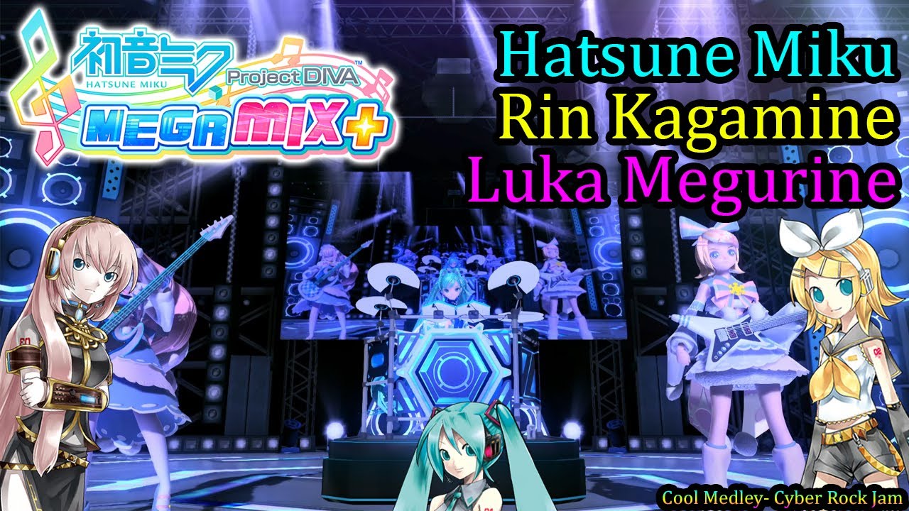Project Diva Mega Mix+- Cool Medley- Cyber Rock Jam (HD) - YouTube