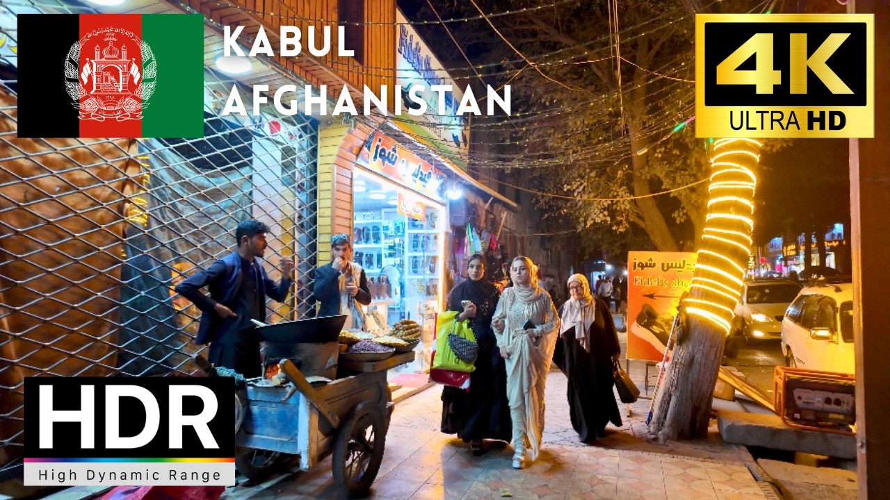🇦🇫afghanistan 4k Walk Kabul 4k Night Walking Tour｜4k 60fps Youtube