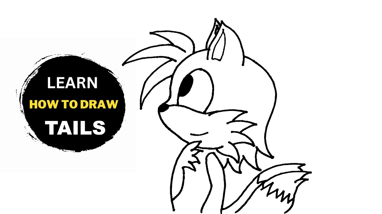 How To Draw Tails | Drawing Tails From Sonic | Tails Sketch - YouTube