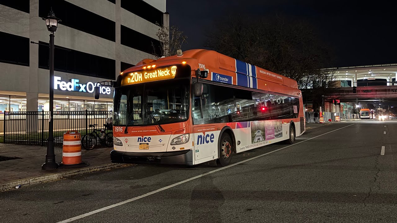 NICE Bus: 2016 New Flyer XN40 1916 n20H - YouTube