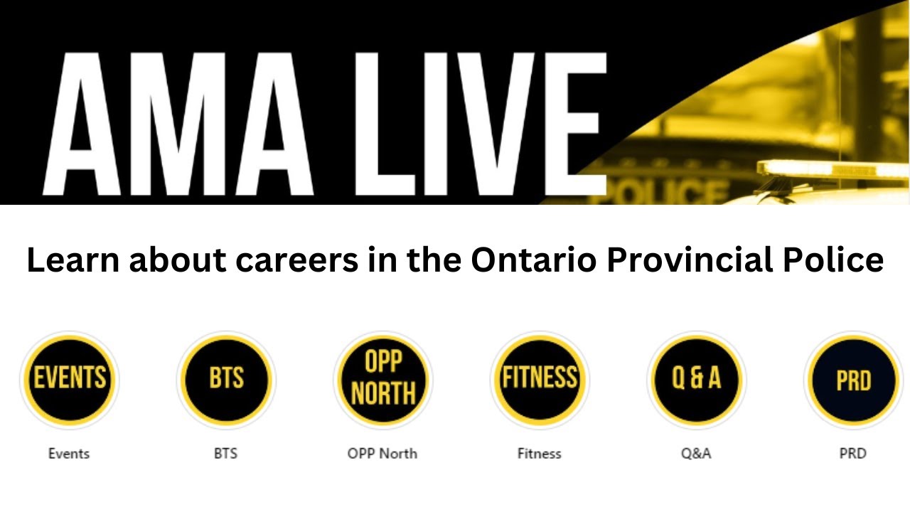 Learn About Careers in the OPP on "AMA Wednesday" Live Broadcast from ...