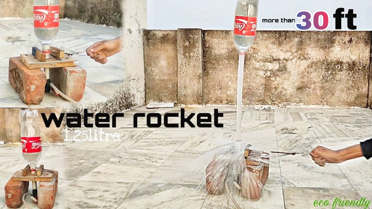 Water is an ammunition || Water rocket launcher || water thrust ...