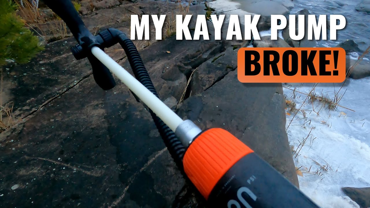 Inflatable kayak pump came APART! 1st time paddling the largest lake in ...
