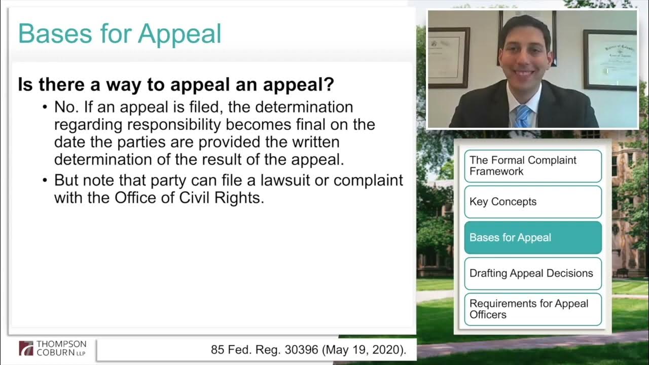 Module 6 Appeals - YouTube