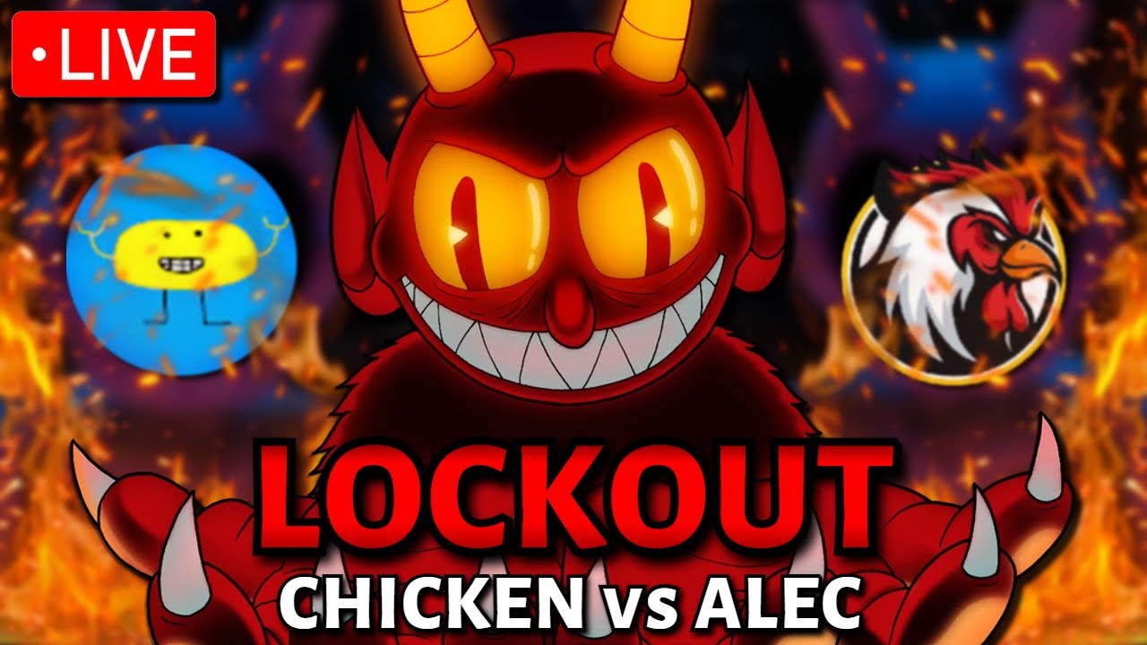 *LIVE* The ULTIMATE Cuphead Lockout CHALLENGE | Chickeninja42 vs Barely ...