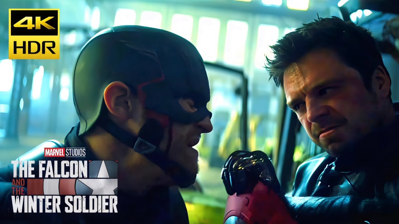 Bucky And Falcon Fighting With John Walker For Shield | The Falcon and ...