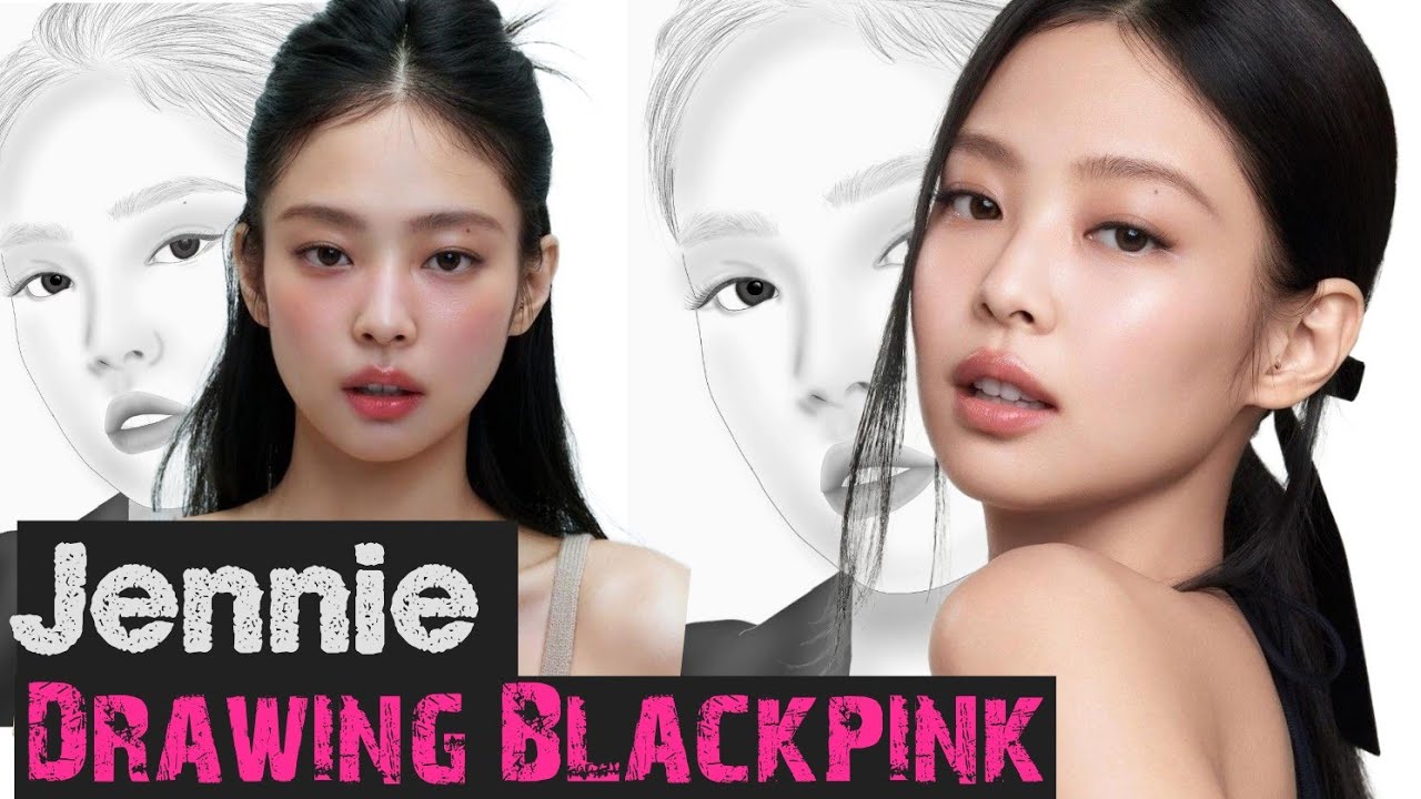 Blackpink Jennie | Easy Drawing Tutorial | Blackpink drawing | drawing ...