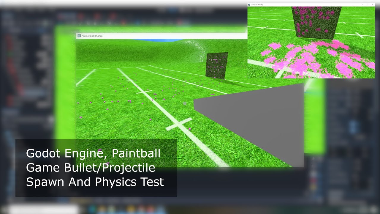 Godot Engine, Paintball Game Bullet/Projectile Spawn And Physics Test ...