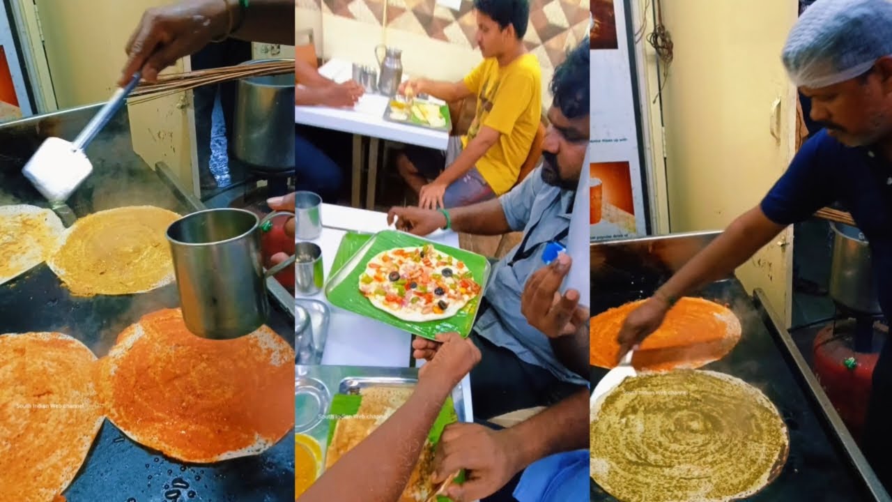 Pizza Dasa, Garlic Dosa, Cheese Dosa Wow Making Dosa Street Food ...