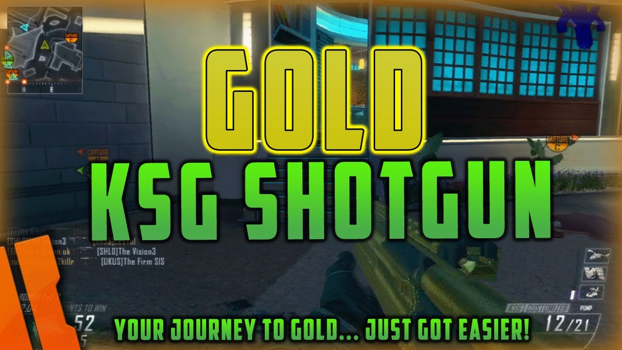 BO2 - GOLD "KSG SHOTGUN" - BEST CLASS SETUP TO COMPLETE CHALLENGES ...