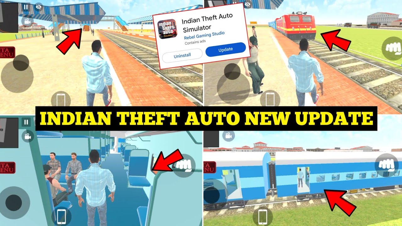 Finally Indian Theft Auto New Update 🤯🔥| New Train and Train Station in ...