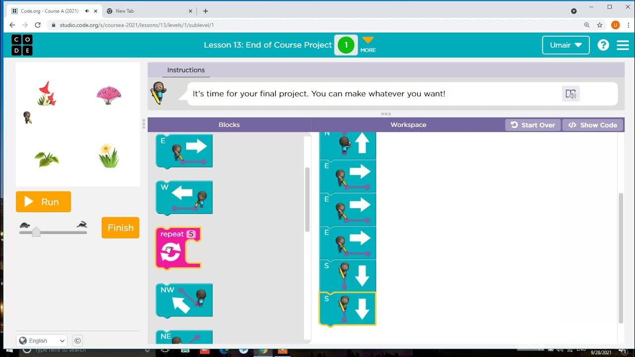 lesson 13 End of Course Project 1 level course a learn game development ...