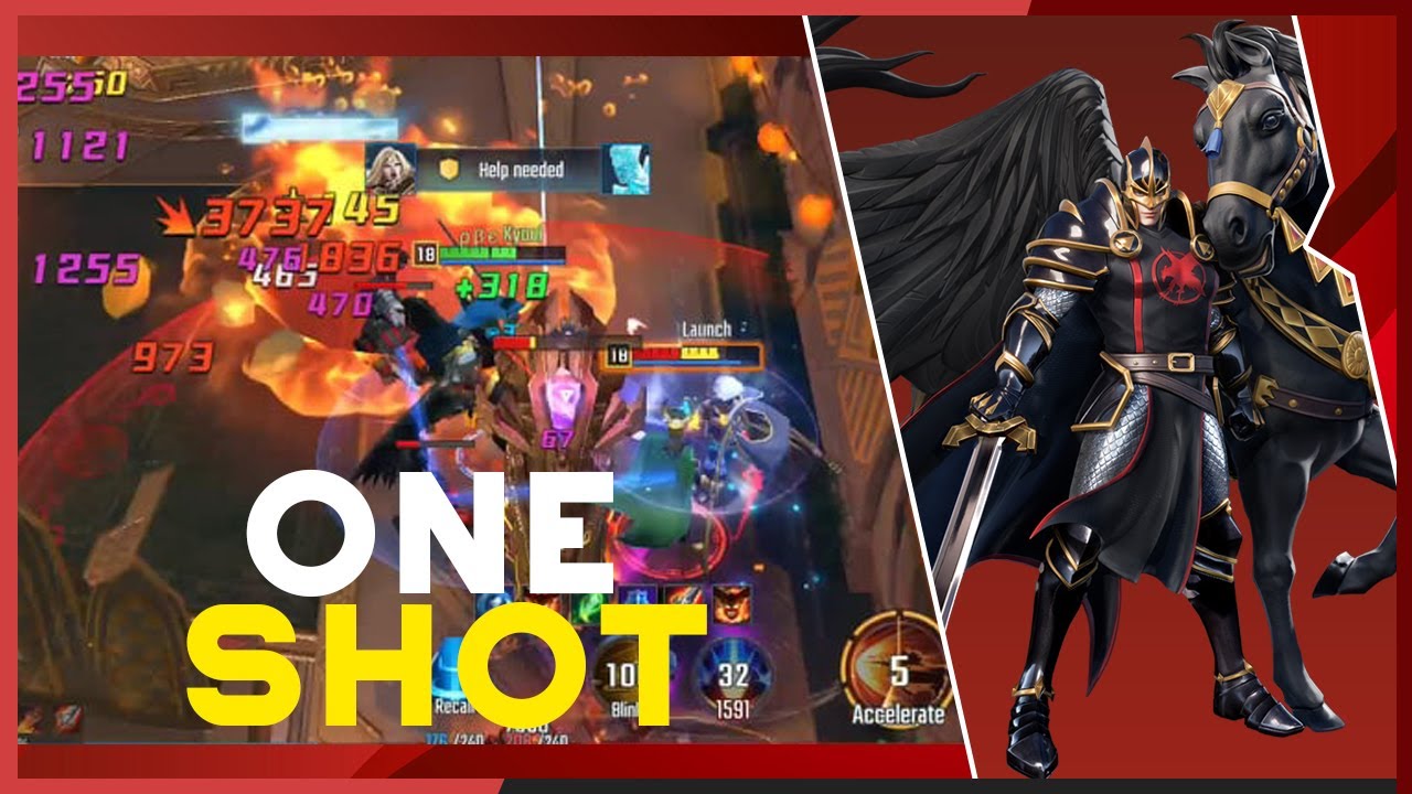 Black Knight One Shot Combo | Marvel Super War - YouTube