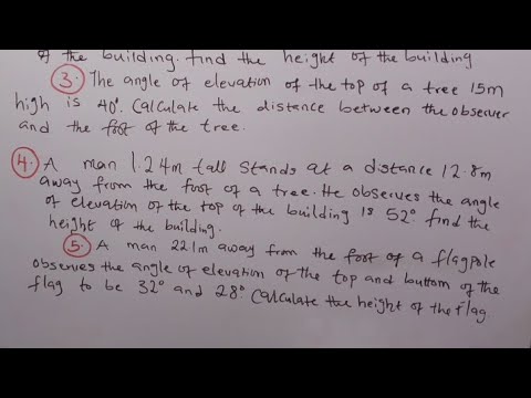 Introduction to angle of elevation with examples on how to solve angle ...