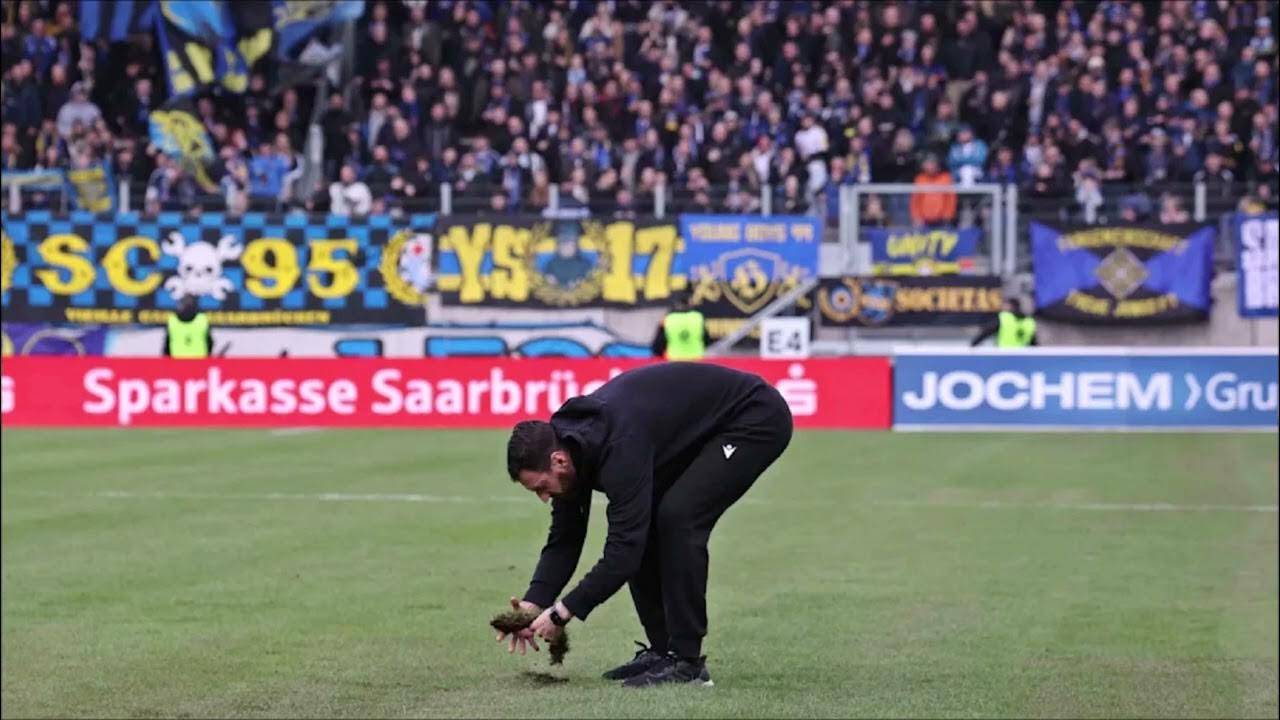 1. FC Saarbrücken - Arminia Bielefeld 1:1 Ulrich Zwetz Interview Michél Kniat - YouTube