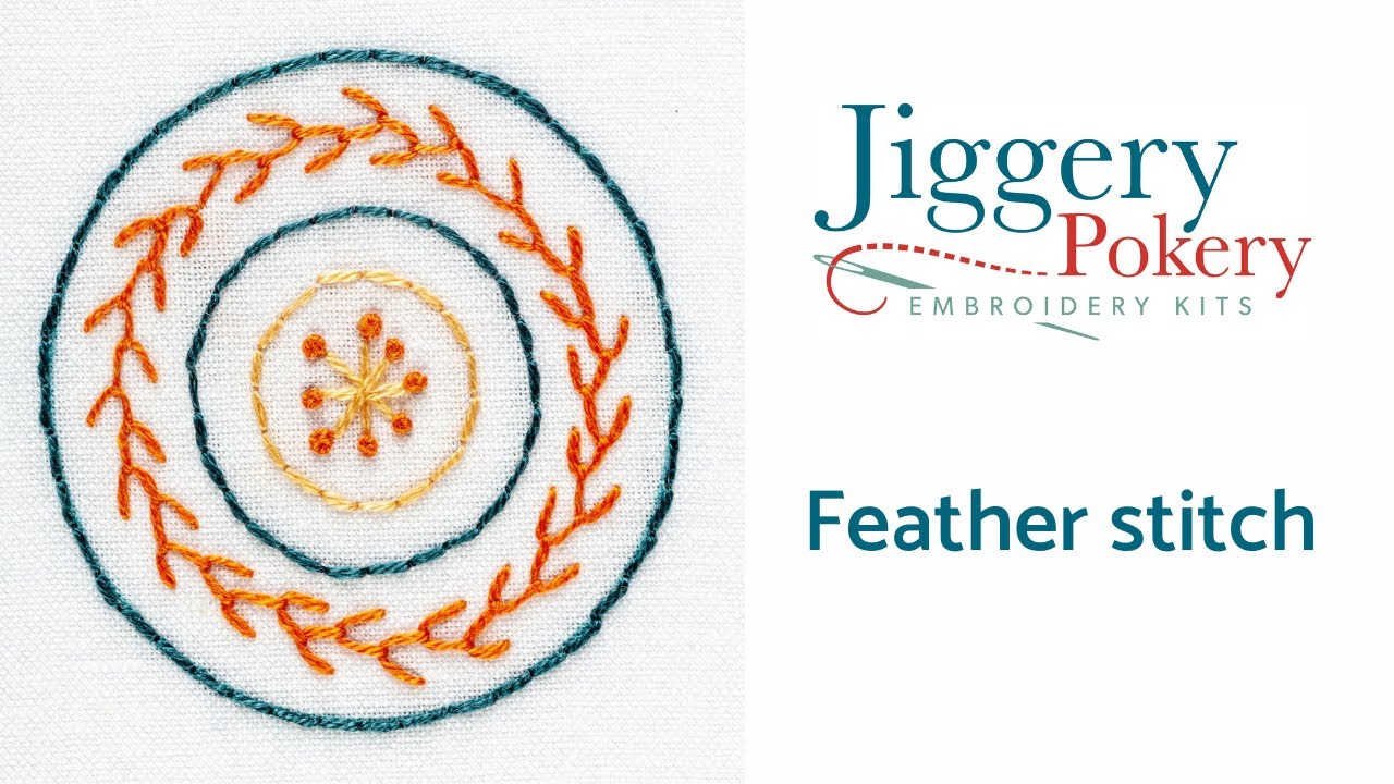 Double Feather Stitch Embroidery Designs