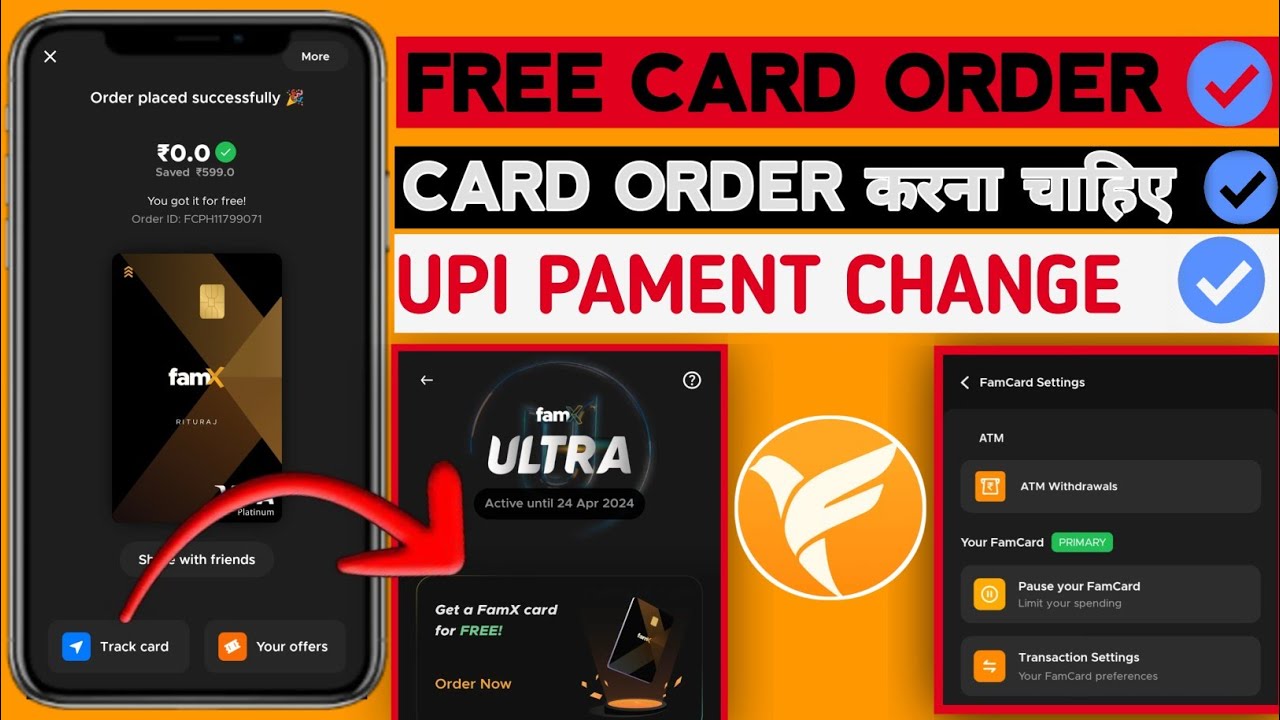 Fampay New Big Updat | New FamX Card Order Start | Free Card - YouTube