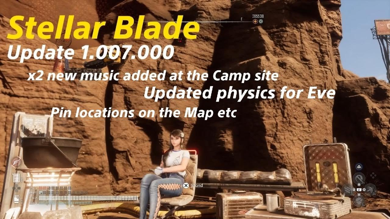 Stellar Blade Update 1.007 - added Music at Camp, physics update for ...