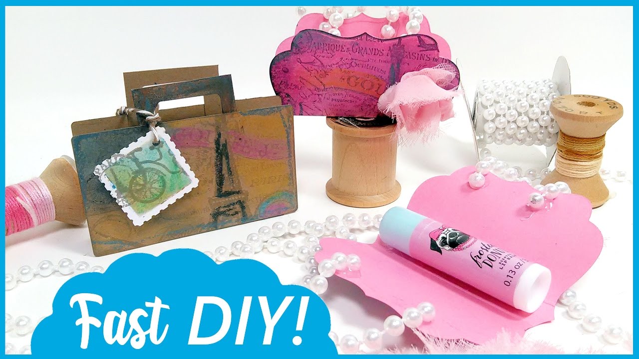 Lip Balm Paper Purse/Suitcase Last Minute Gift Idea! - YouTube