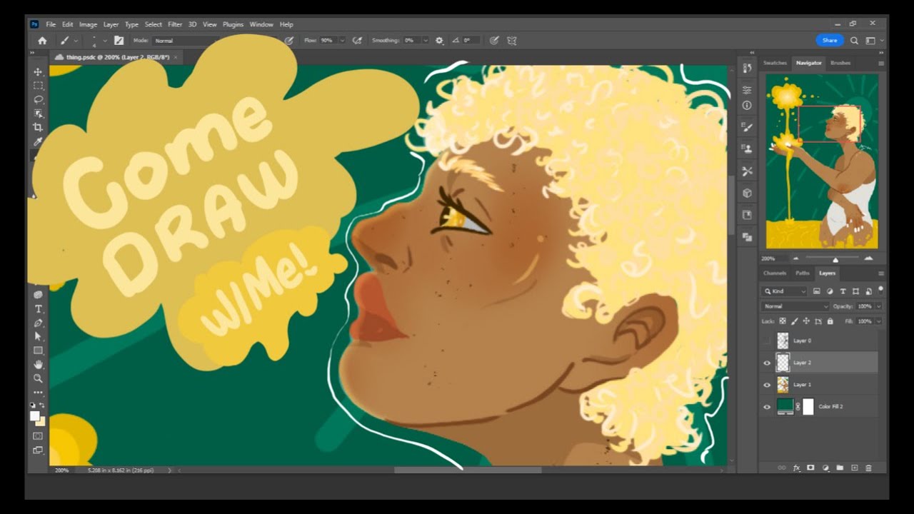 My First Come Draw With Me!!! - YouTube