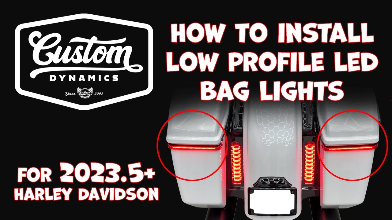 Install of Custom Dynamics Low Profile LED Saddlebag Lights for 2023.5 ...