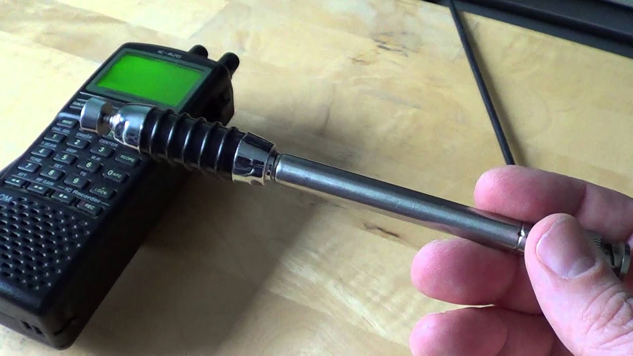 Antennas for the VHF and UHF range on portable receivers - YouTube