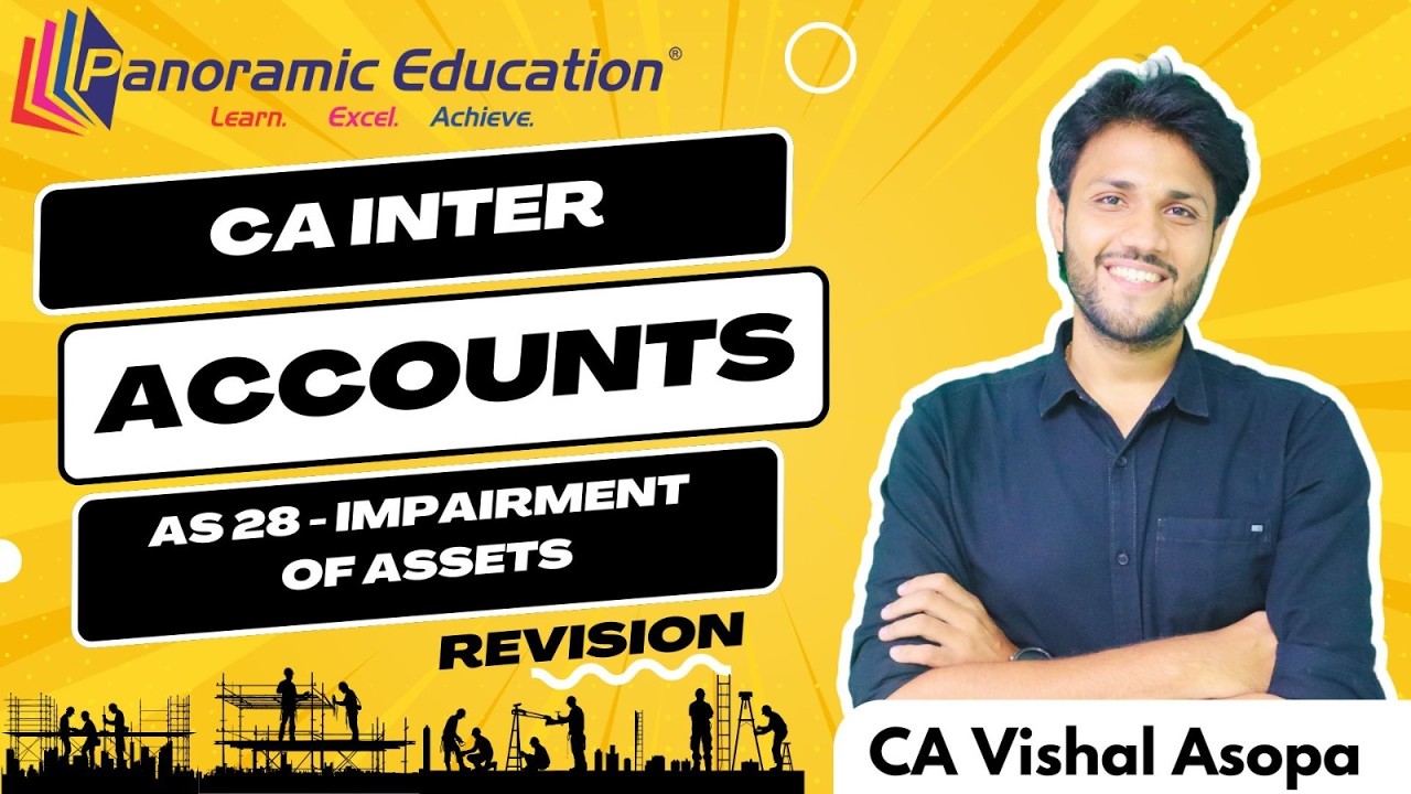 AS 28 Impairment of Assets Revision | CA Intermediate Jan 2026 by CA ...