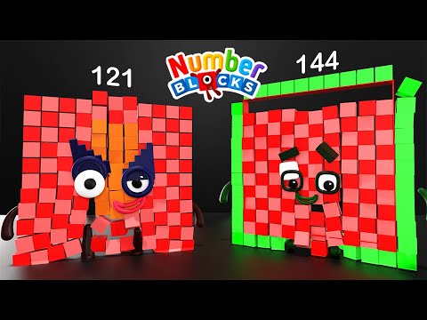 Looking for Numberblocks Square Club Number Pattern Sequence 1 4 9 16 25 36 49 64 81 100 121 144 ...