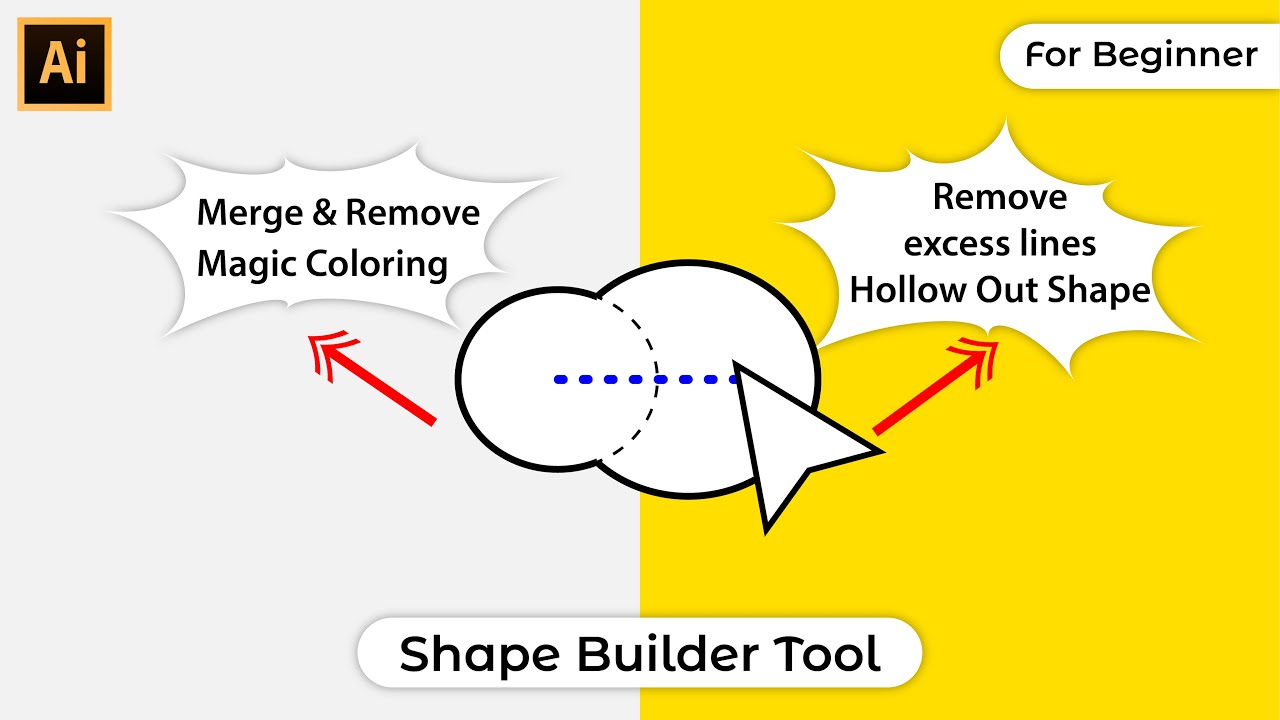 What Can I do with Shape Builder Tool - Adobe Illustrator Tutorial ...