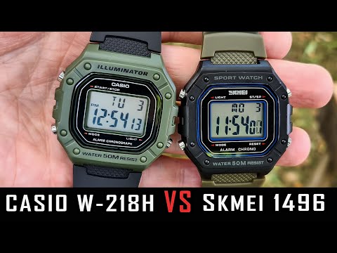 Casio W-218H vs Skmei 1496 watch review/comparison #casio #skmei #gedmislaguna #watchreview