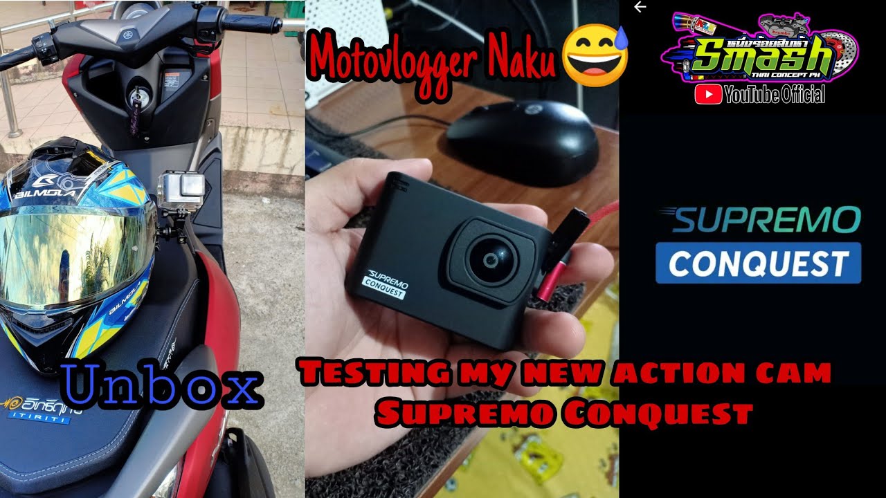 Supremo Conquest action Cam 2020/ Unbox and testing. - YouTube