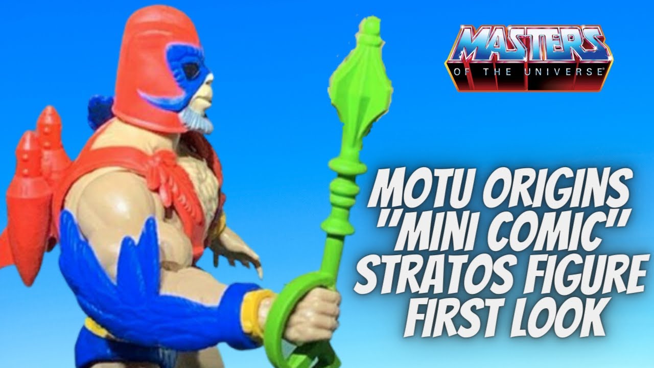 Masters Of The Universe Origins Mini Comic Stratos Figure First Look ...