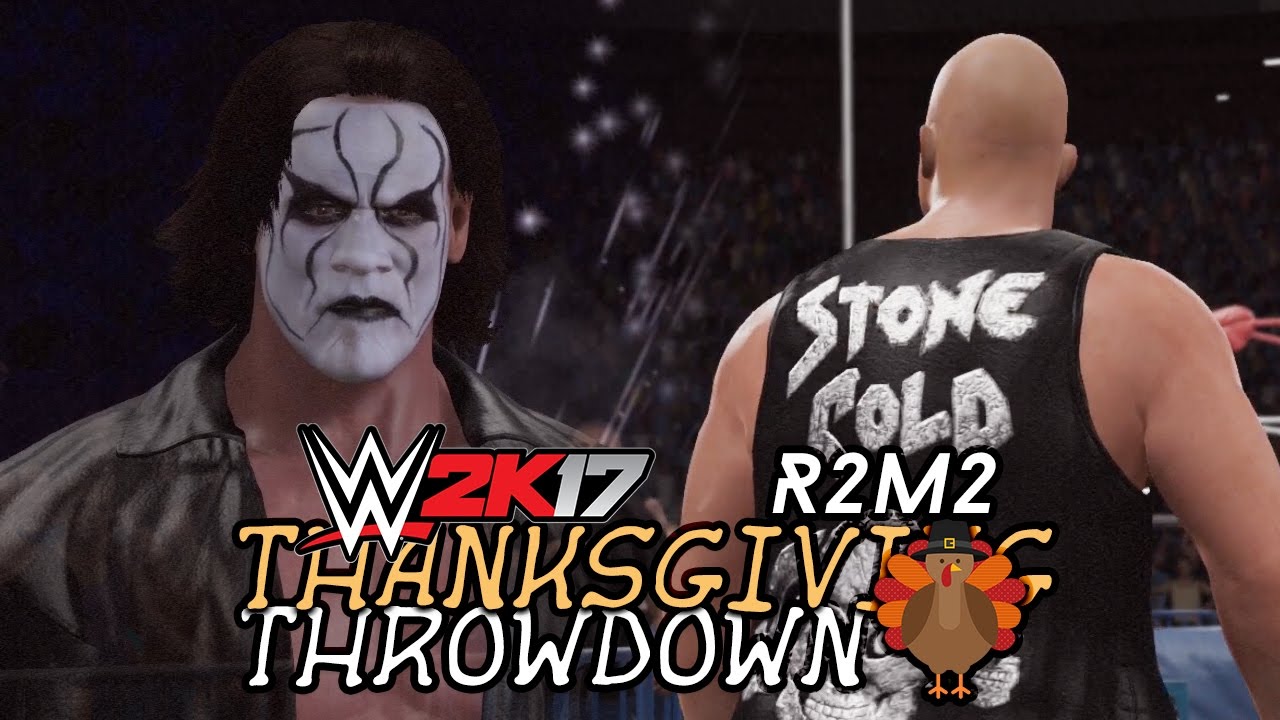 STING VS STONE COLD STEVE AUSTIN | WWE 2K17 Thanksgiving Throwdown 2016 ...