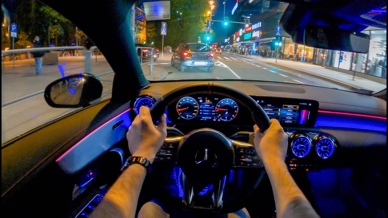 Mercedes AMG CLA 35 Night (306HP) | POV Test Drive #774 Joe Black - YouTube