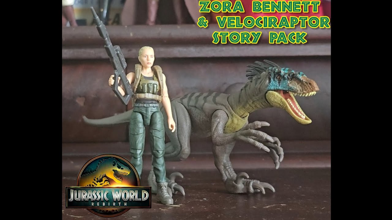 Jurassic World Rebirth Zora Bennett & Velociraptor Story Pack Review ...