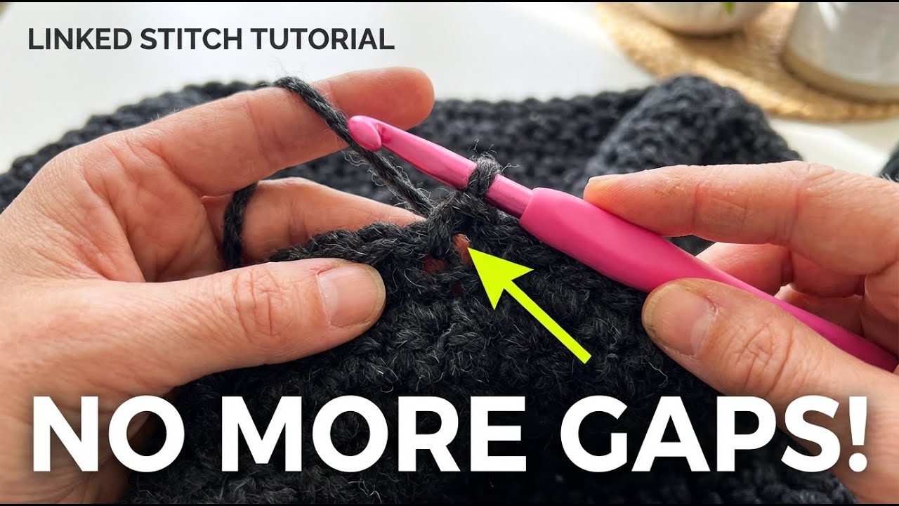 How to Link Treble Crochet Stitch ltr Tutorial - YouTube