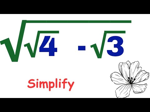 a nice square root problem | a interesting radical question| simplify| calculator not allowed ...