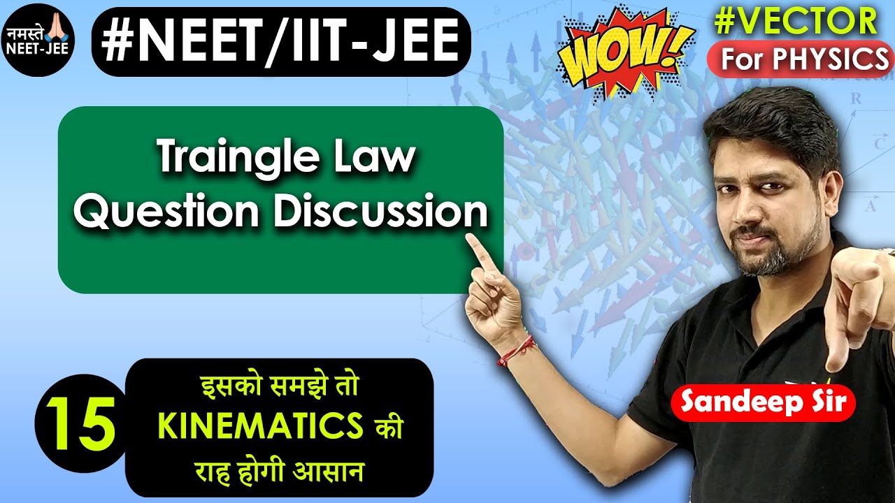 Lec 15 Traingle Law Question Discussion || Vector in Physics for NEET ...