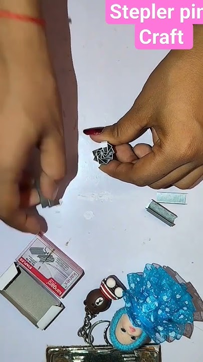 How to make a diy stapler pin craft | another stapler pin fun #craft #shorts - YouTube