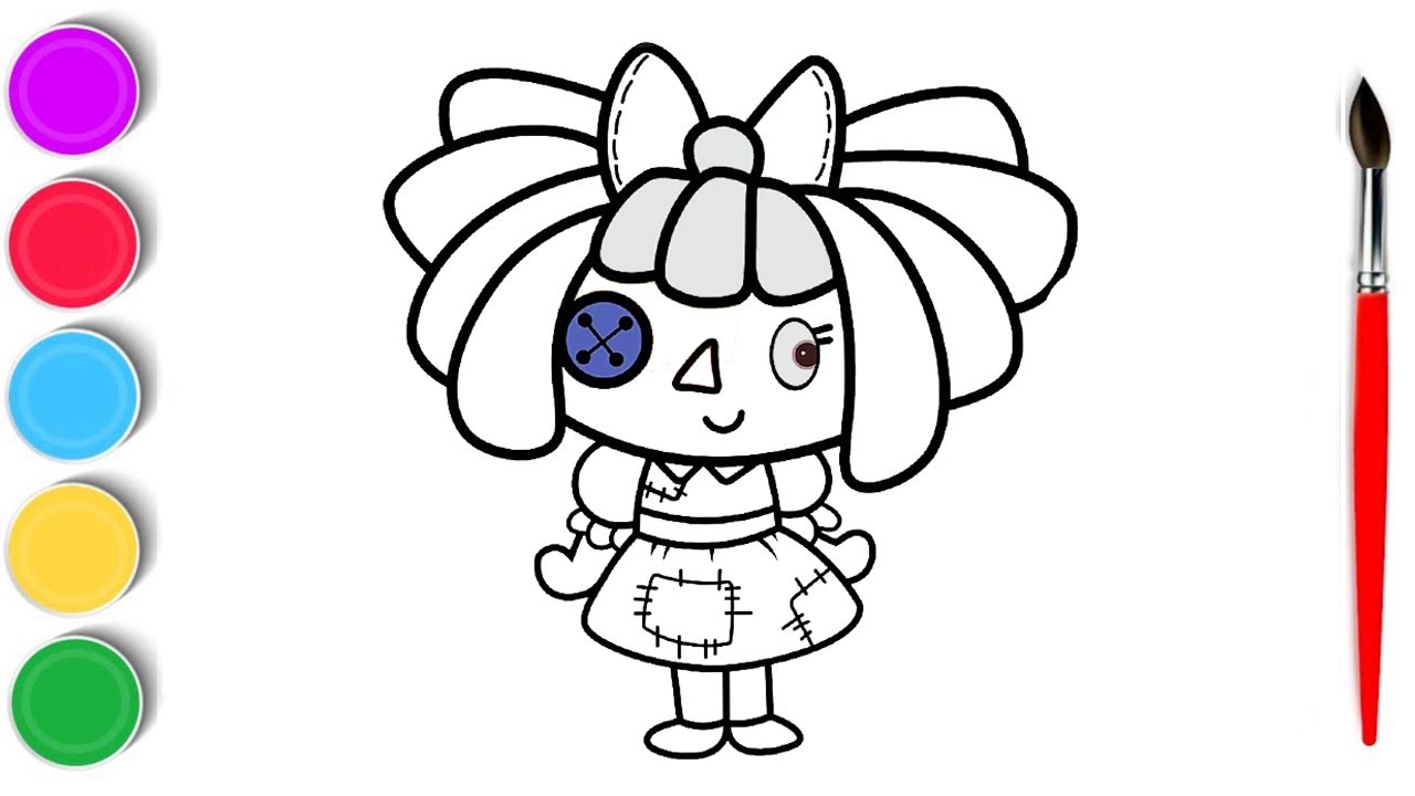 How To Draw Ragatha Drawing and Coloring for Kids Toddlers - YouTube